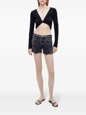 RE/DONE X Pamela Anderson Wrapped Cropped Top