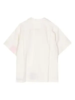 STORY MFG. Pa Appliqué-detail Shirt - Neutrals