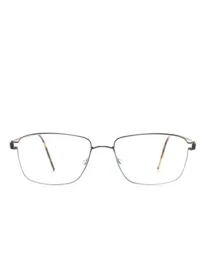 LINDBERG Nicholas Rectangle-frame Glasses - Brown