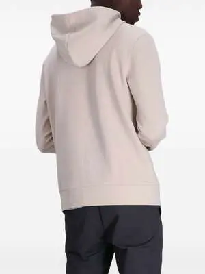 BOSS Logo Appliqué Jersey Hoodie - Neutrals