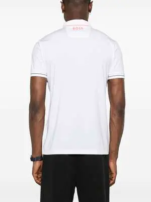 BOSS Logo-print Polo Shirt - White