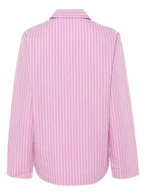 TEKLA Striped Cotton Pyjama Top