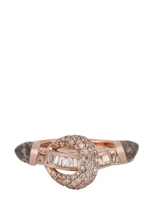 ANANYA 18kt Rose Gold Chakra Diamond Ring
