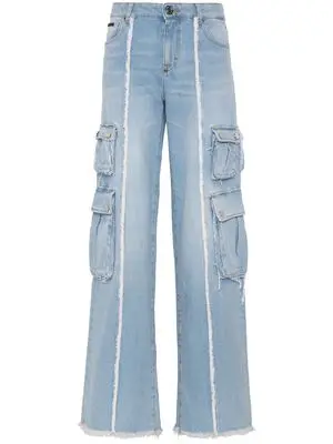 Philipp Plein Wide-leg Cargo Jeans