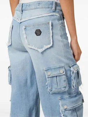 Philipp Plein Wide-leg Cargo Jeans