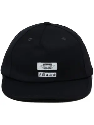 ADER ERROR Langle Embroidered Baseball Cap - Black