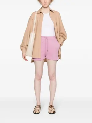 Maison Kitsuné Fox-patch Track Shorts - Pink