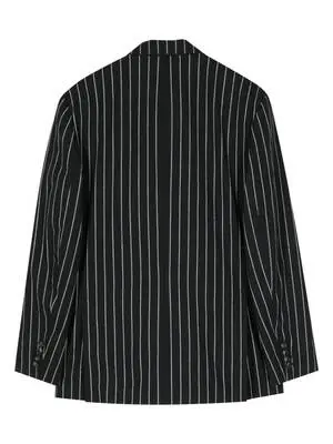 MARINA YEE Striped Double-breasted Blazer