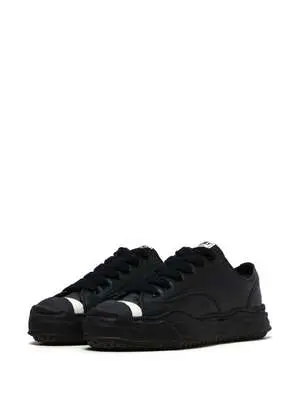 Mihara Yasuhiro Hank Og Sole Leather Sneakers - Black