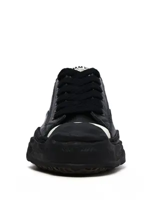 Mihara Yasuhiro Hank Og Sole Leather Sneakers - Black