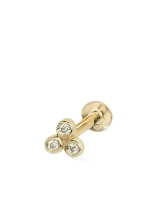 LARK & BERRY 14kt Yellow Diamond Stud Earring - Gold