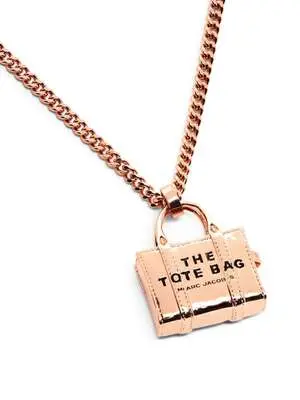Marc Jacobs Mini Icon Tote Bag Charm Necklace - Pink