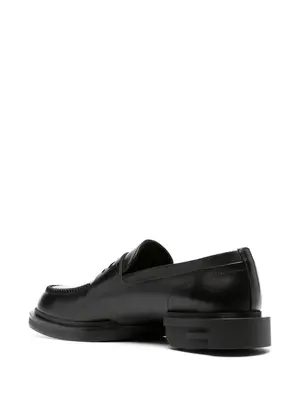 Fendi Frame Leather Loafers