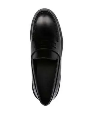 Fendi Frame Leather Loafers