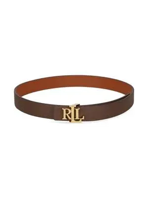 Ralph Lauren Logo-buckle Leather Belt - Brown