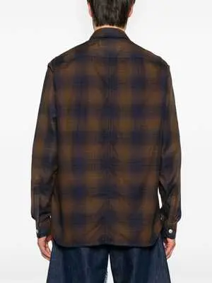Rick Owens Checked Cotton Overshirt