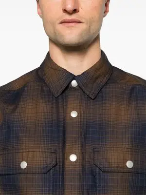 Rick Owens Checked Cotton Overshirt