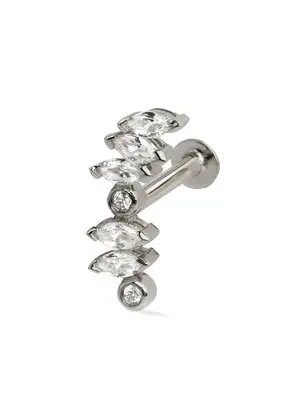 LARK & BERRY 14kt White Gold Sapphire And Diamond Earring