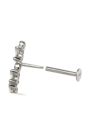 LARK & BERRY 14kt White Gold Sapphire And Diamond Earring