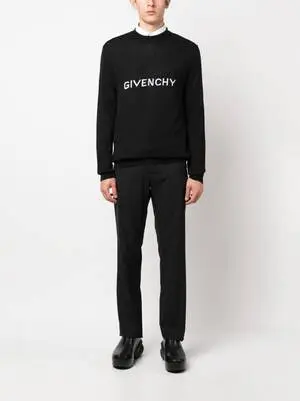 Givenchy Logo Intarsia Wool Jumper