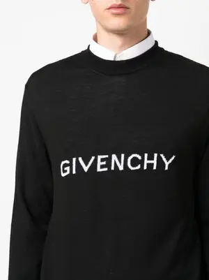 Givenchy Logo Intarsia Wool Jumper