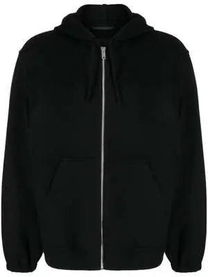 Givenchy Zip-front Wool-blend Hoodie - Black
