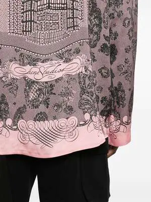 Acne Studios Floral-print Satin Shirt