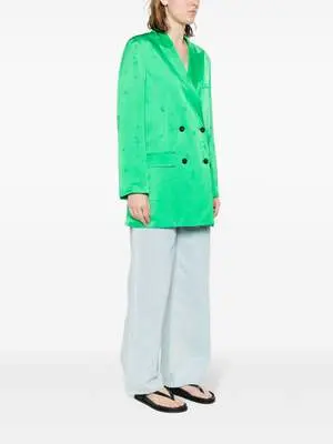 FORTE_FORTE Pattern-jacquard Satin Blazer