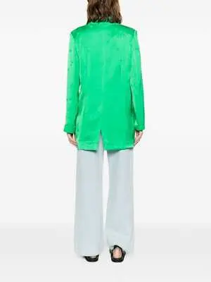 FORTE_FORTE Pattern-jacquard Satin Blazer