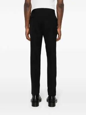 Givenchy Logo-plaque Straight Trousers - Black
