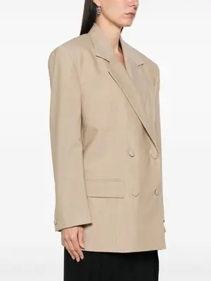 Givenchy Double-breasted Wool Blazer - Neutrals