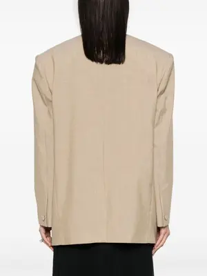 Givenchy Double-breasted Wool Blazer - Neutrals