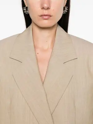 Givenchy Double-breasted Wool Blazer - Neutrals