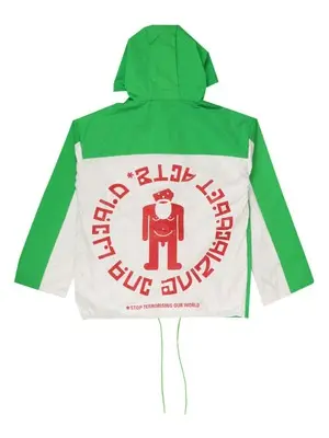 WALTER VAN BEIRENDONCK Graphic-print Hooded Jacket