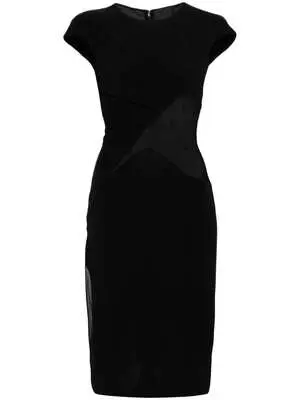 Givenchy Panelled Crepe Midi Dress