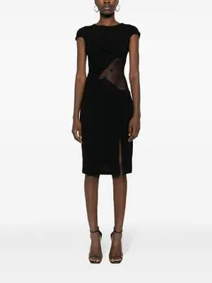 Givenchy Panelled Crepe Midi Dress