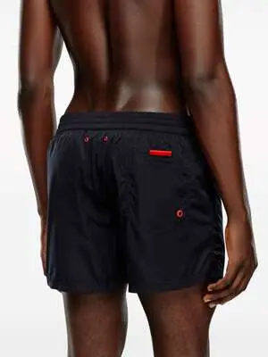DIESEL® Logo-print Swim Shorts - Black