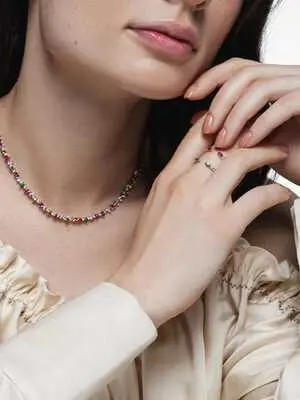 LARK & BERRY 14kt Veto Sapphire Necklace