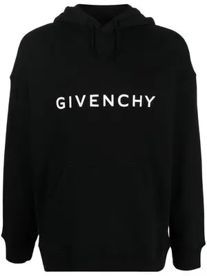 Givenchy Logo-print Drawstring Hoodie - Black