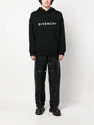 Givenchy Logo-print Drawstring Hoodie - Black
