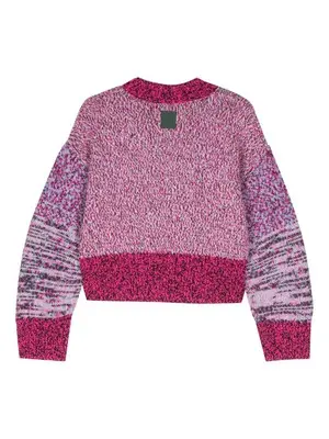 Loewe Anagram-detail Knitted Jumper - Pink