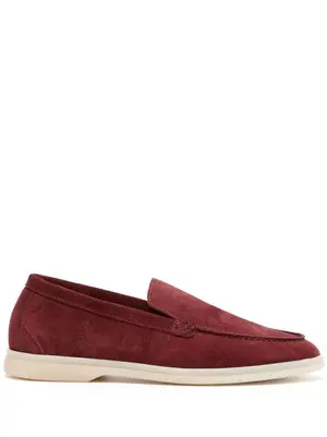 SCAROSSO Ludovico Suede Loafers - Red