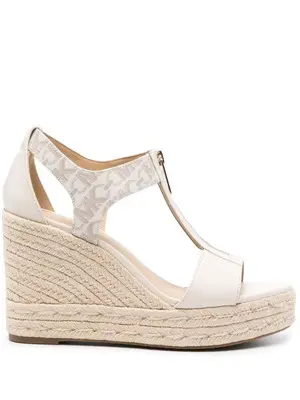 Michael Kors Berkley 100mm Wedge Espadrilles - Neutrals