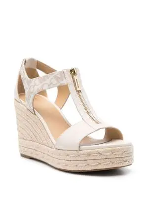 Michael Kors Berkley 100mm Wedge Espadrilles - Neutrals