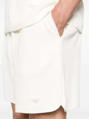Emporio Armani Mid-rise Ribbed Track Shorts