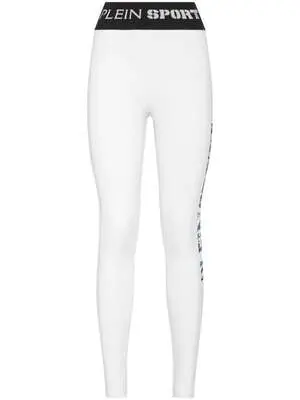 PLEIN SPORT Logo-print Performance Leggings