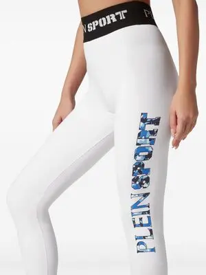 PLEIN SPORT Logo-print Performance Leggings