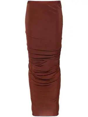 Rick Owens Ruched Detail Skirt
