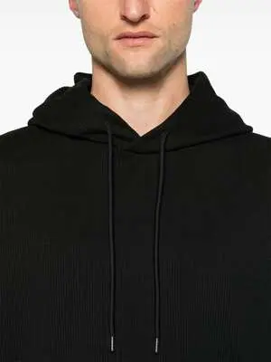 Emporio Armani Ribbed Short-sleeve Hoodie