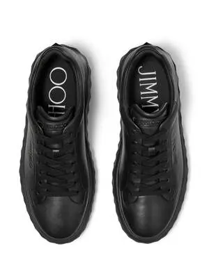 JIMMY CHOO Diamond Maxi Ii Leather Sneakers - Black